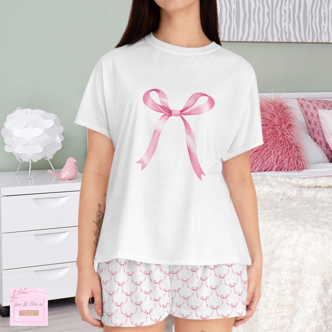 Pajama Set, Cute Girly Preppy Pjs, 16th Birthday Gift, Pyjama Set ...