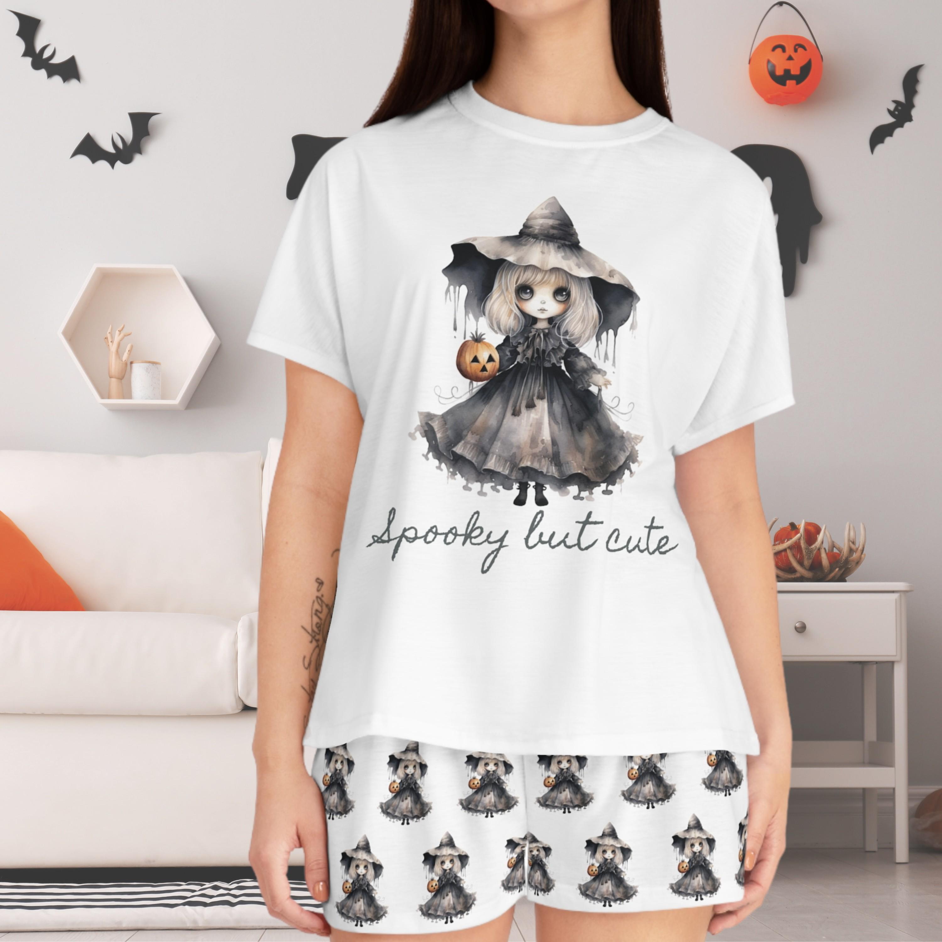 Pajama Set Cute Halloween Spooky Girl Pjs, Pyjama Set, Pumpkin, Fall ...