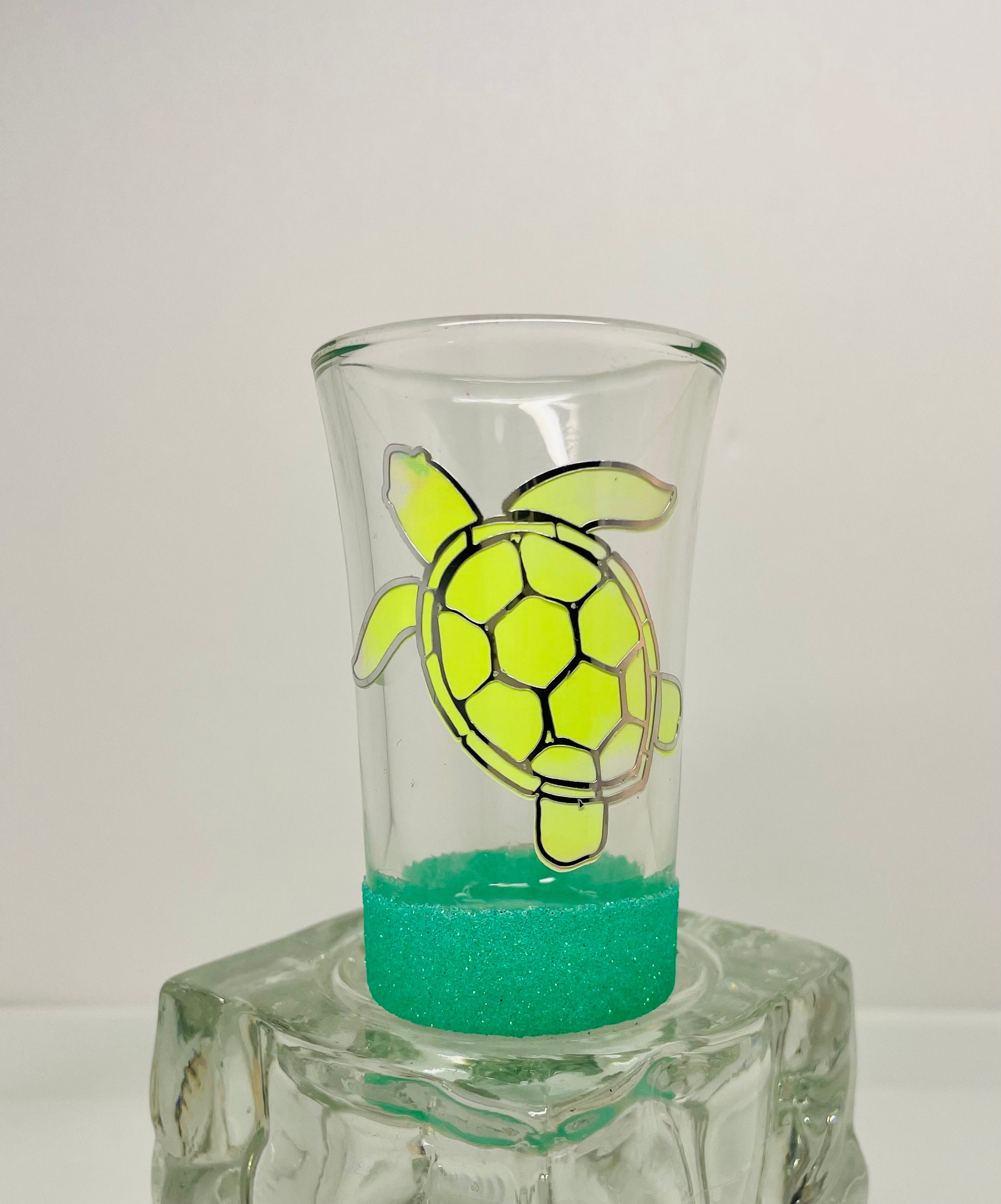 Sea Turtle Shot Glass Turtle Shot Bachelorette Shot Glass - Etsy