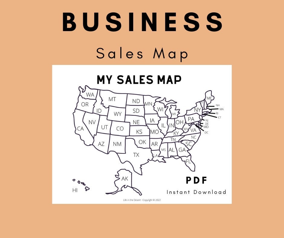 Sales Map - Etsy