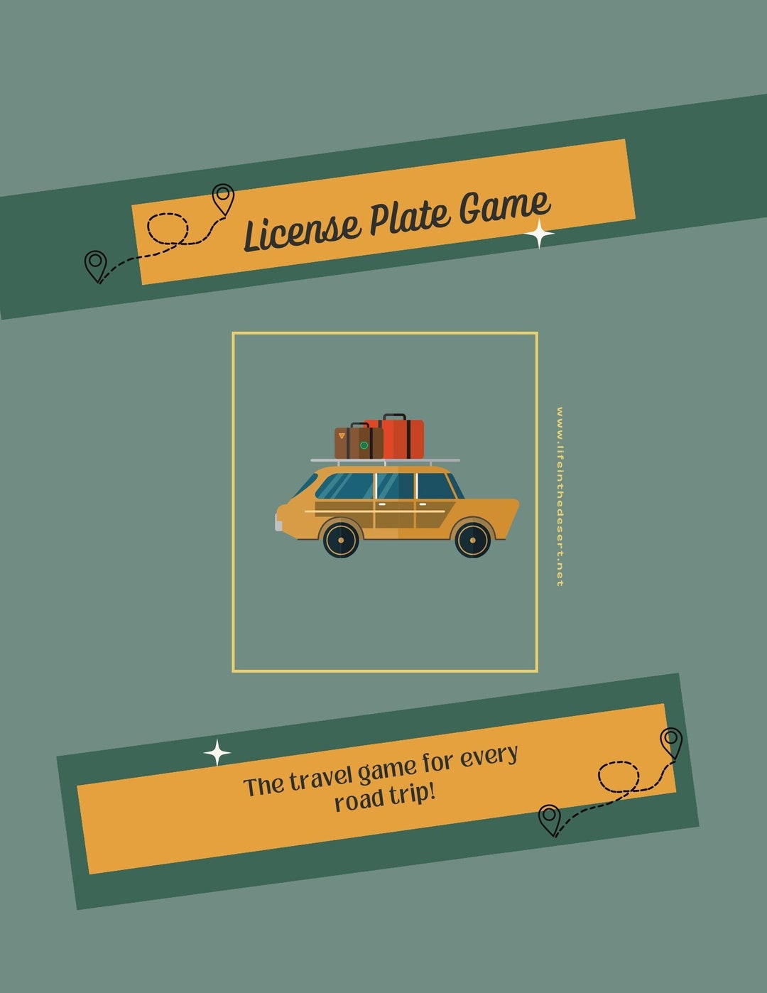 Road Trip License Plate Game Printable - Etsy