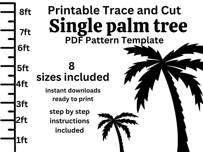 1ft- 8ft Nativity Scene Tree PDF Template ,printable Trace and Cut ...
