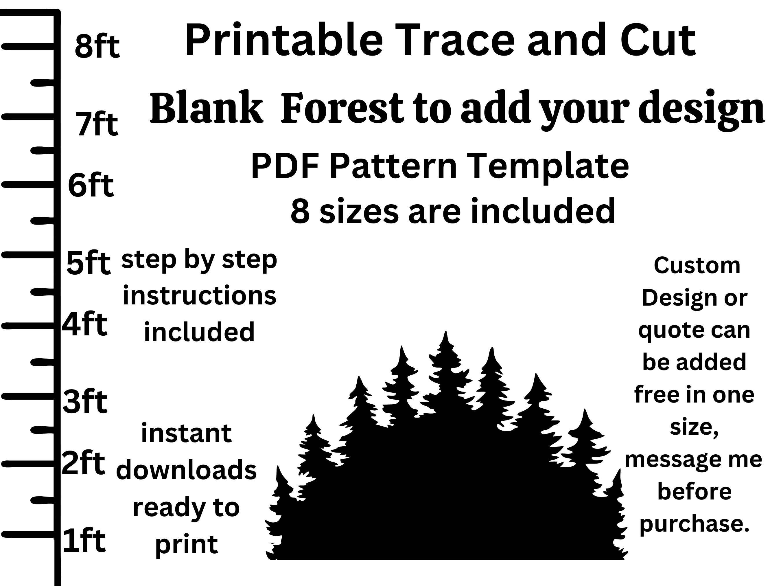 Forest Stencils Printable