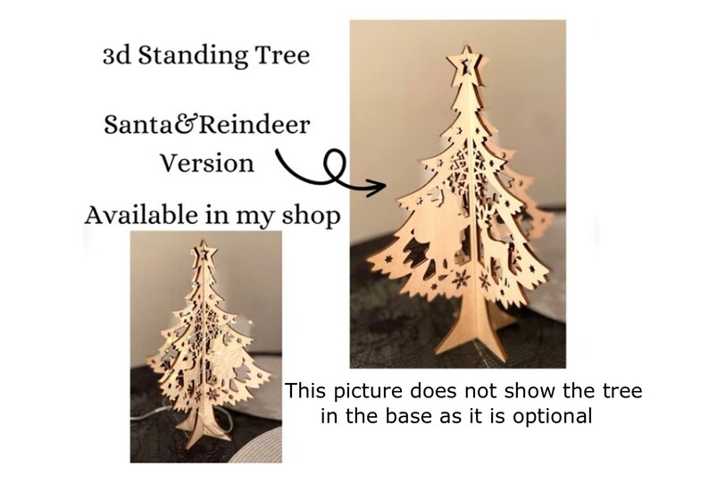 1ft 2ft 3ft 4ft, 5ft, 6ft 7ft Interlocking Standing Christmas Tree ...