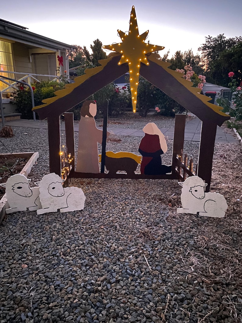 1ft 8ft Complete Nativity Scene Bundle PDF Template - Etsy