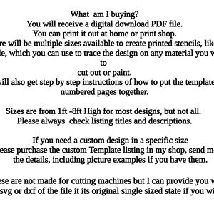 1ft - 8ft Prancing Reindeer Silhouette PDF Template ,printable Trace ...