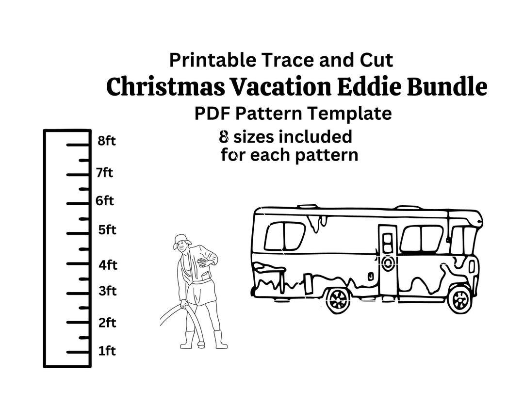 Life Size Cousin Eddie Rv Template Cutout 4ft 5ft 6ft 7ft - Etsy