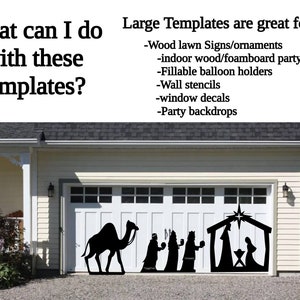 1ft - 7ft JOY Nativity Scene PDF Template ,printable Trace and Cut ...