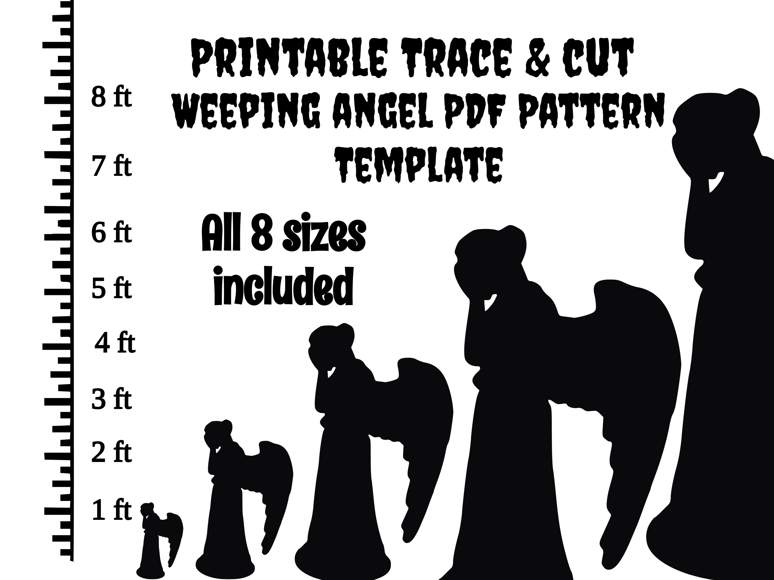 Doctor Who Weeping Angel Stencil