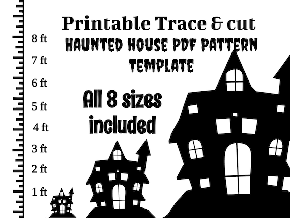 Spookhuis Behang Sjabloon