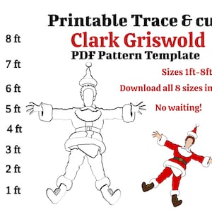 1ft - 8ft Clark Griswold Christmas Vacation PDF Template , Hole in Head ...