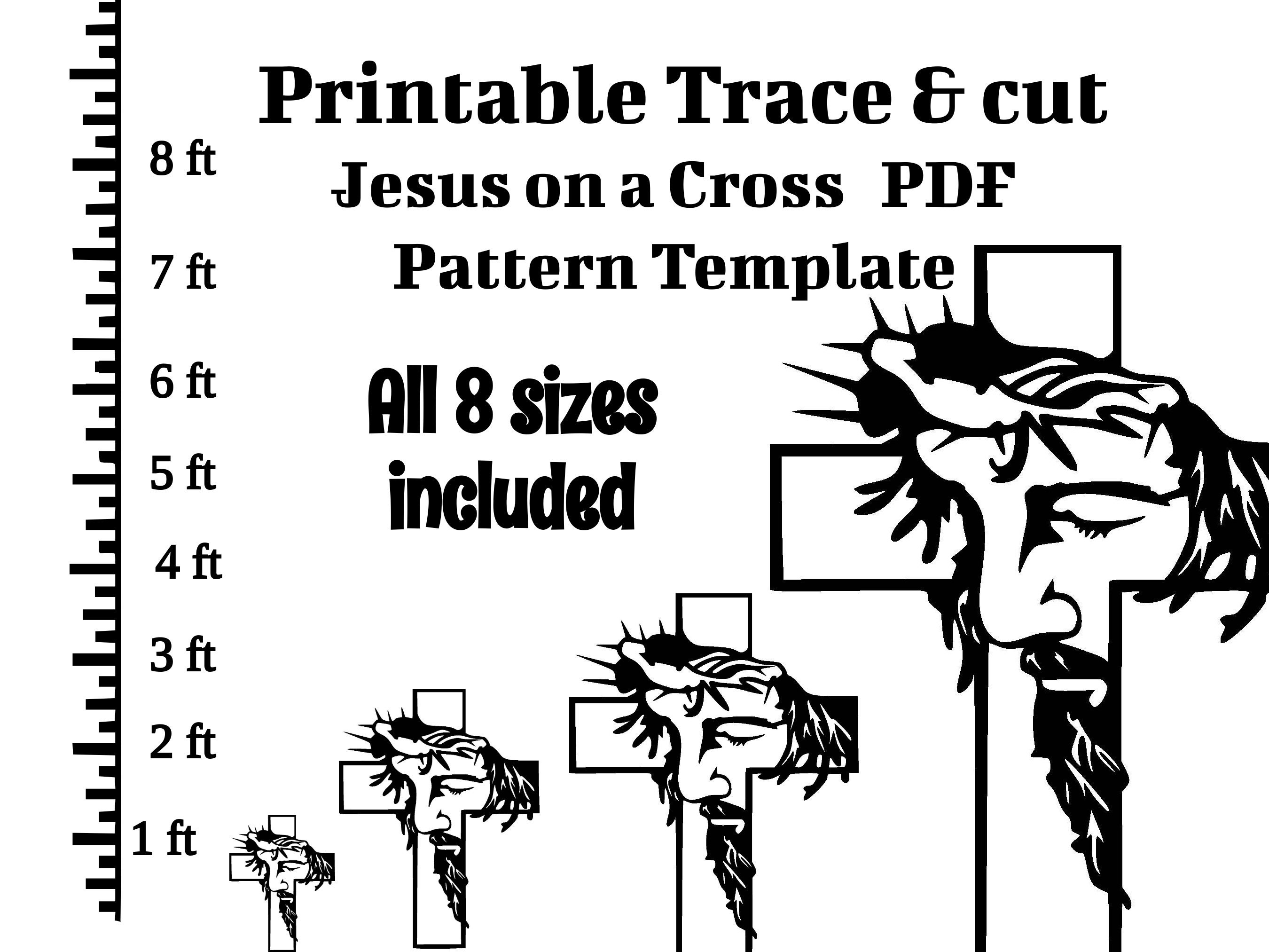 Christian Cross Template Printable