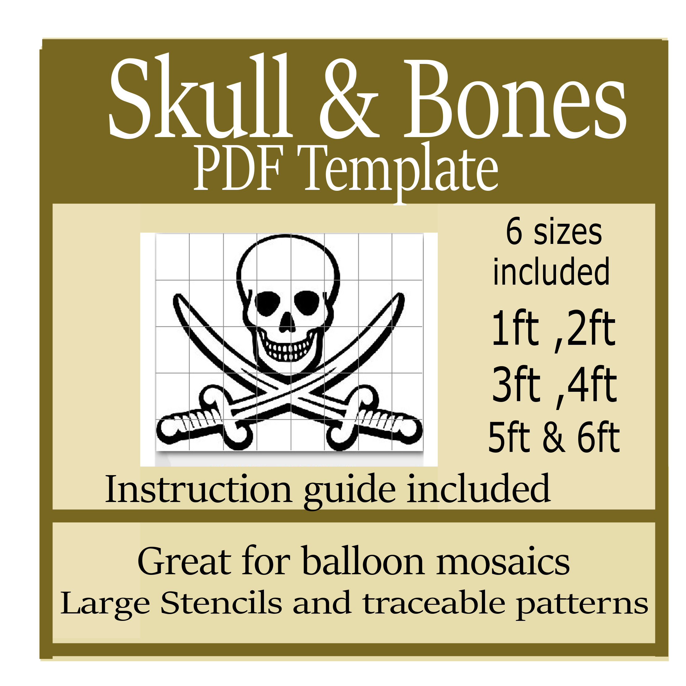 Pirate Stencil Printable