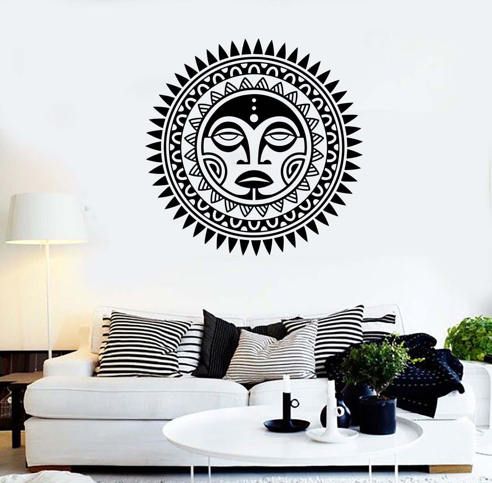 Vinyl Wall Mayan Mandala Decor Interior Stickers - Etsy