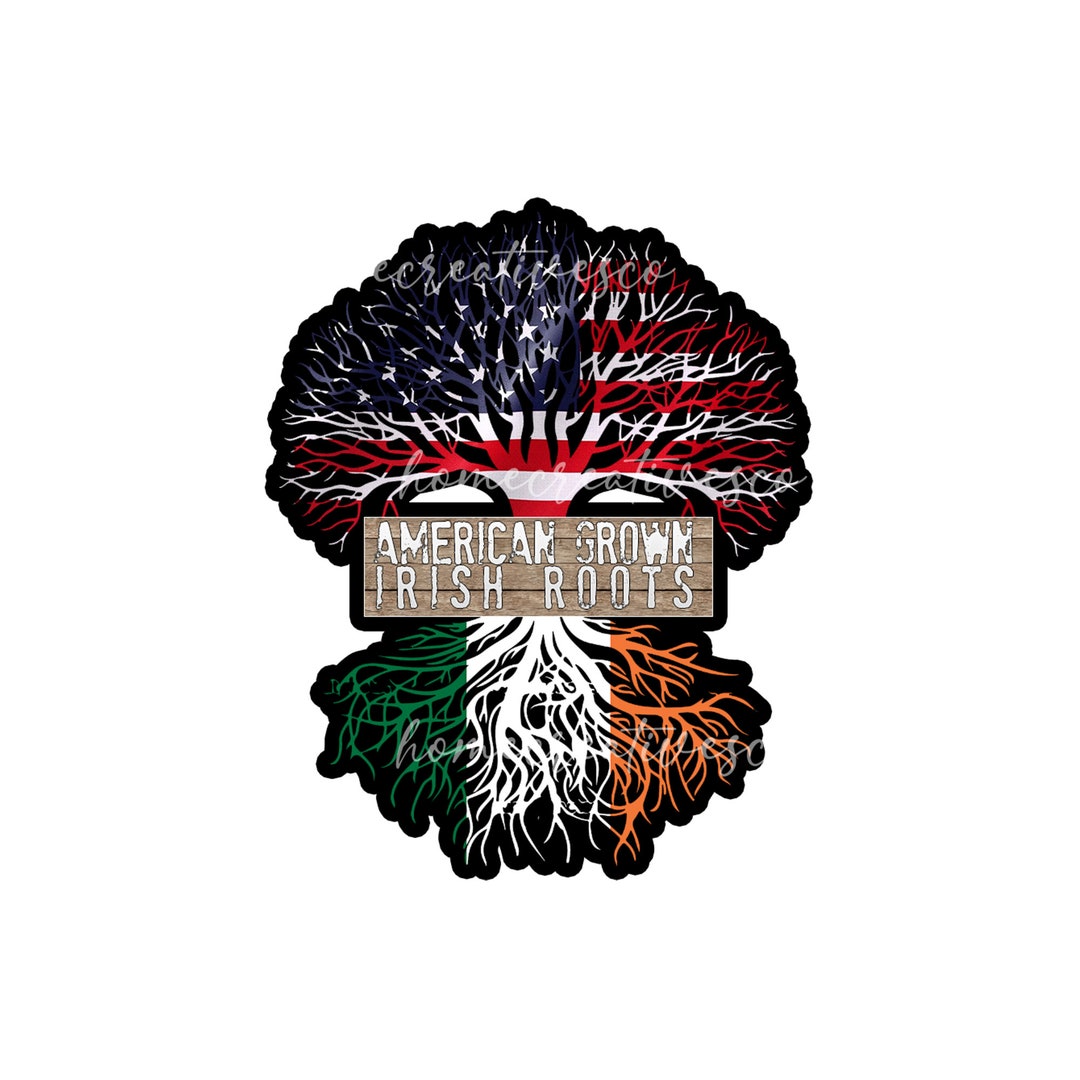 American Irish Roots Heritage | Sublimation PNG Download | Digital ...