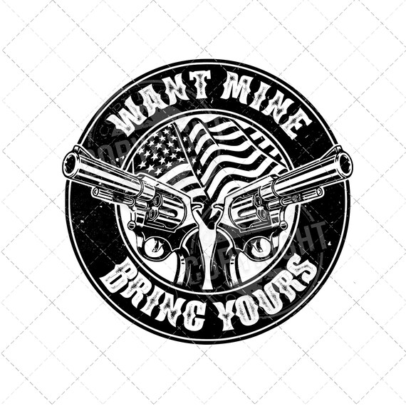 Pro Gun Control Flag Slogan PNG SVG Vector Digital | Etsy