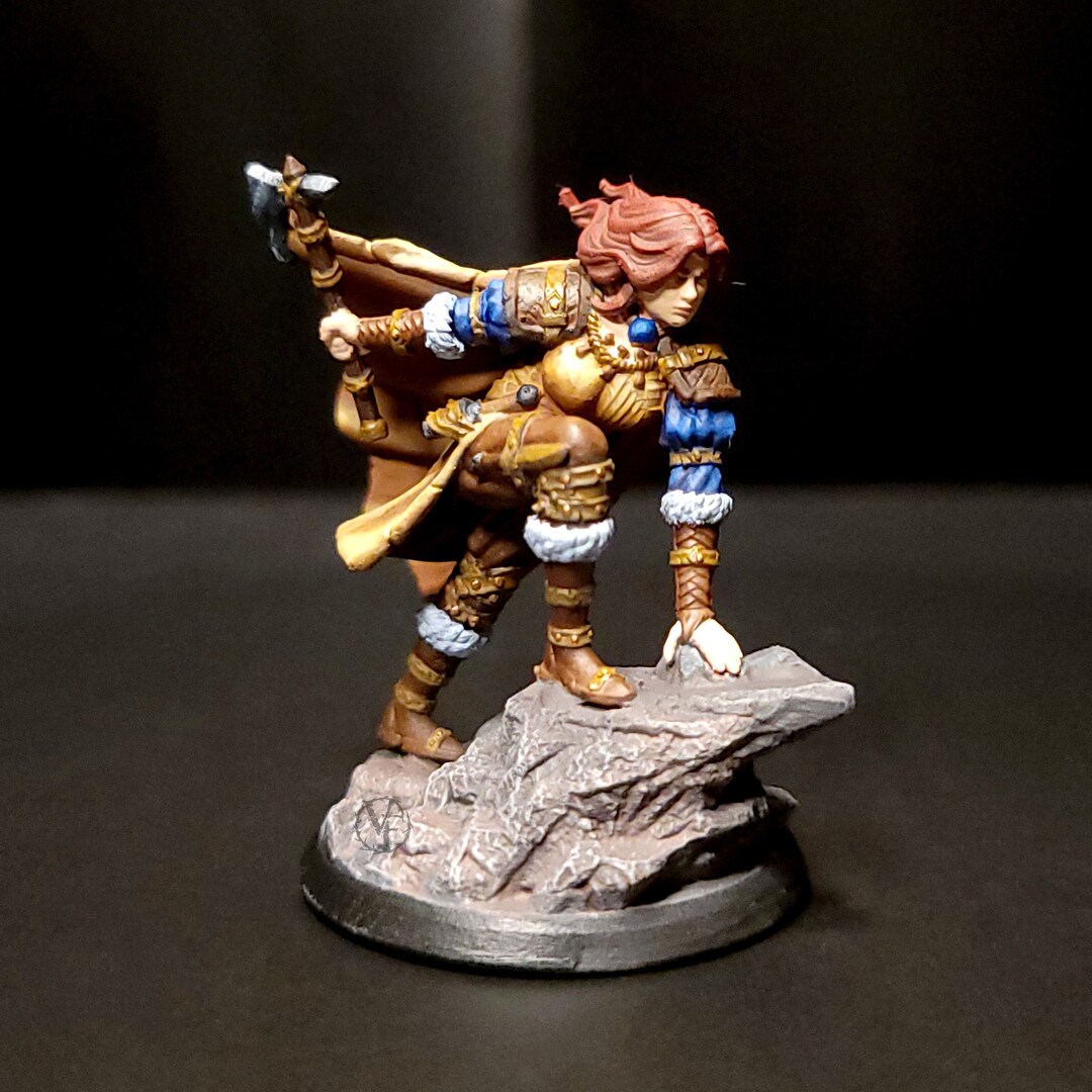 Ranger/fighter Dnd Miniature, 32 Mm Scale 3D Printed and Hand-painted ...