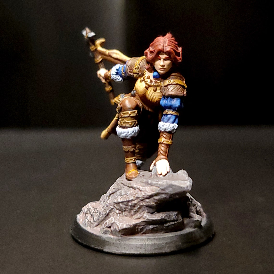 Ranger/fighter Dnd Miniature, 32 Mm Scale 3D Printed and Hand-painted ...