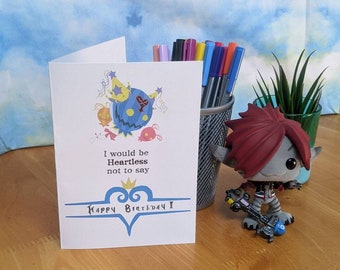 Kingdom Hearts Birthday Card - Etsy UK