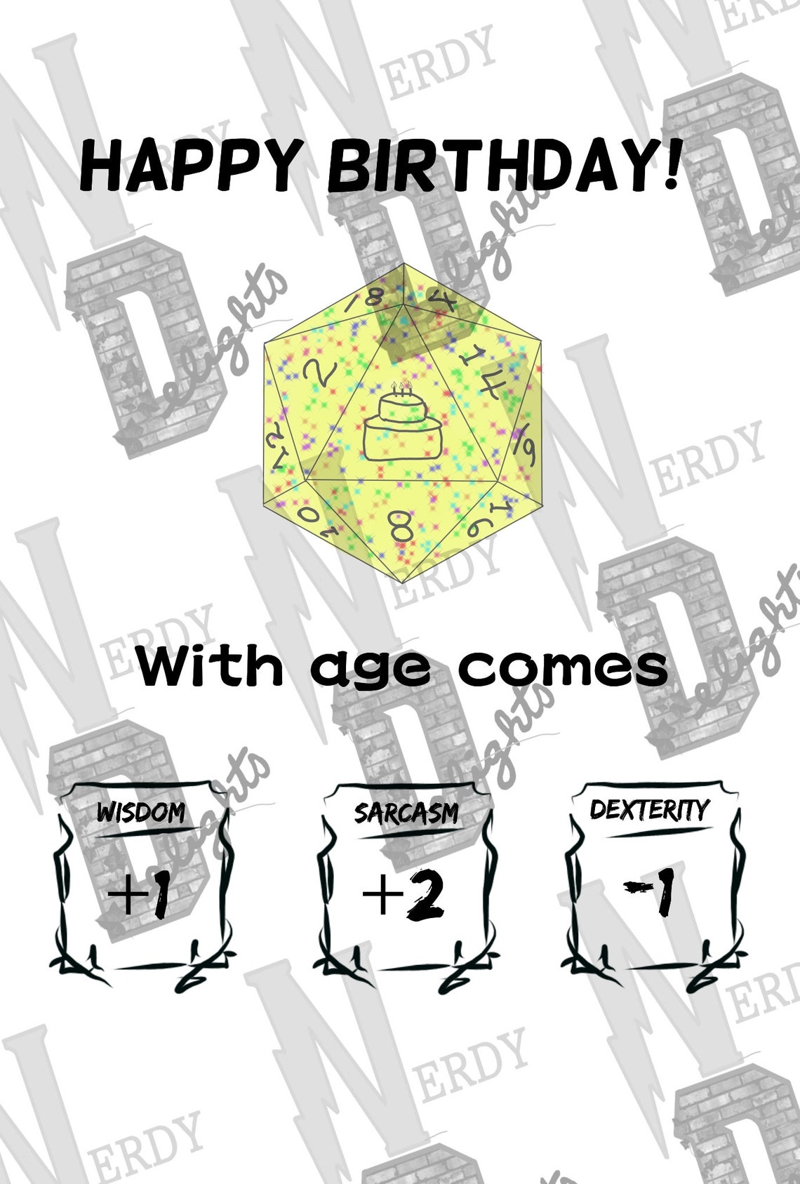 Happy Birthday! With Age Comes... - Etsy