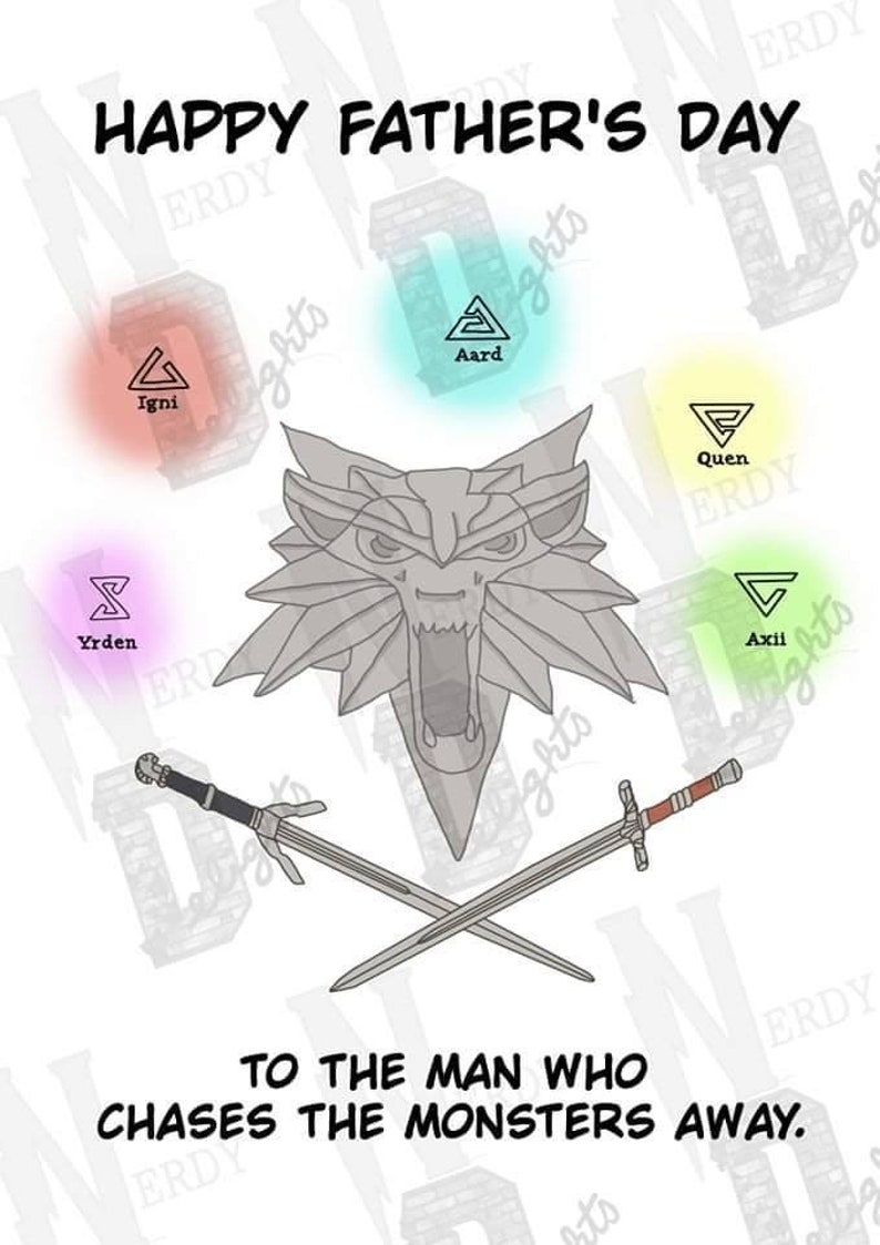 Happy Father's Day to the Man Who Chases the Monsters Away. Witcher ...