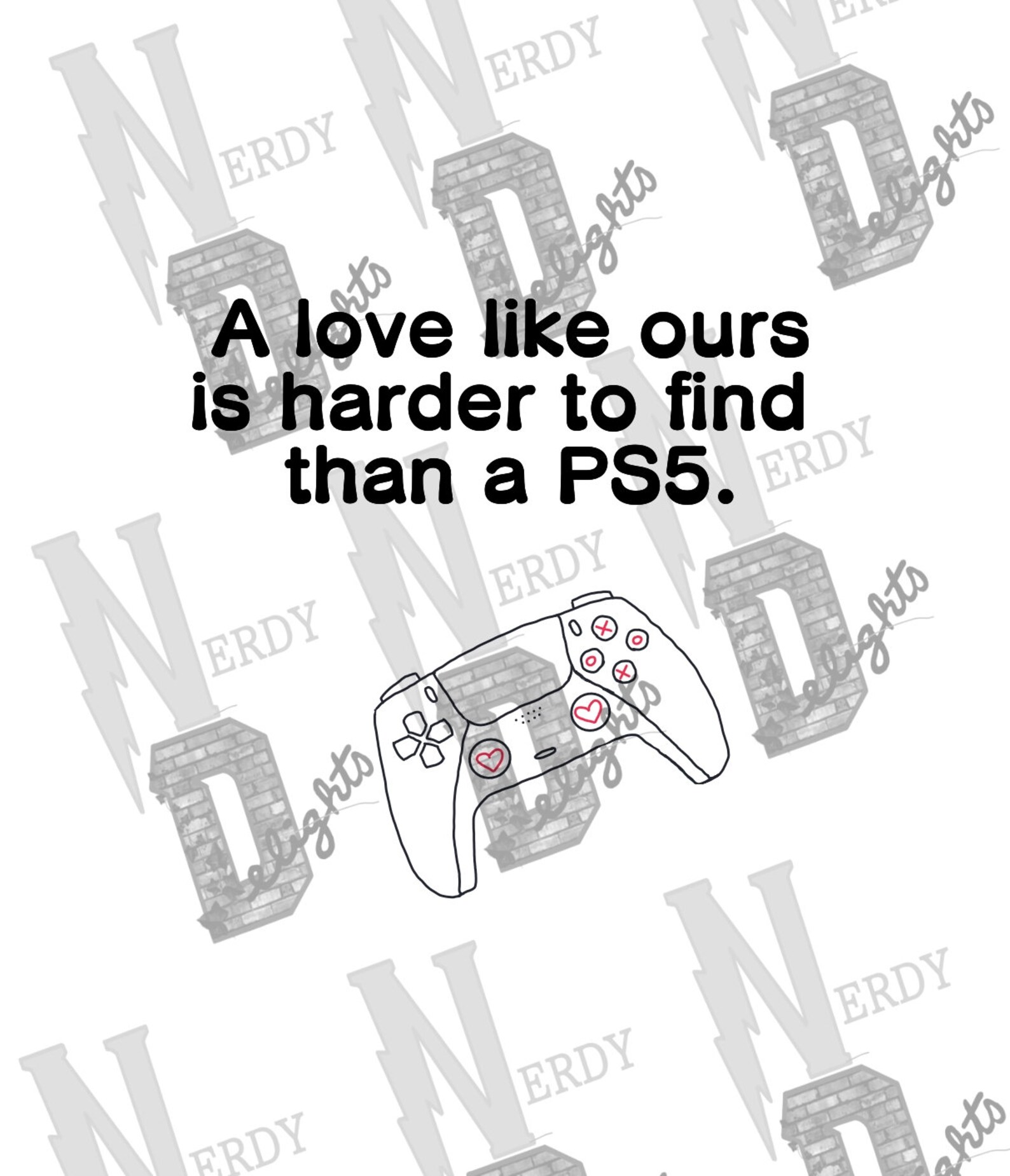 Love Like Ours, PS5 Inspired Valentine - Etsy