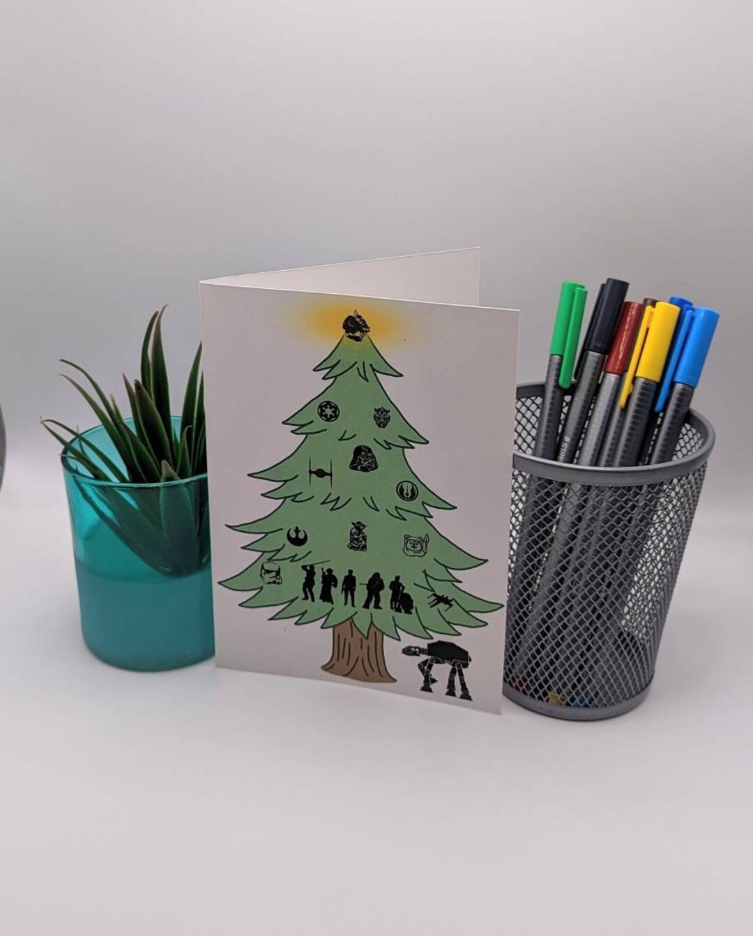 Star Wars Christmas Card - Etsy