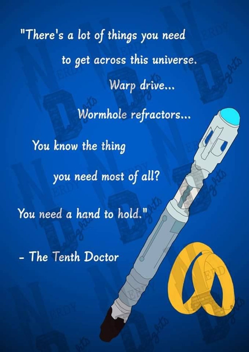 What You Need to Get Across the Universe. the Tenth Doctor - Etsy
