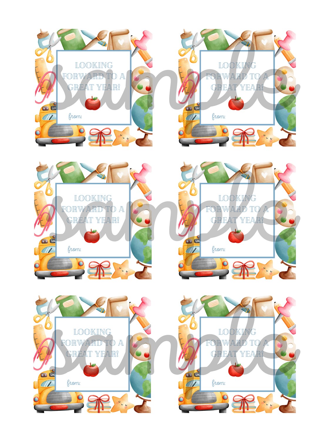 Printable Back to School Gift Tag/ Meet the Teacher Gift/ - Etsy