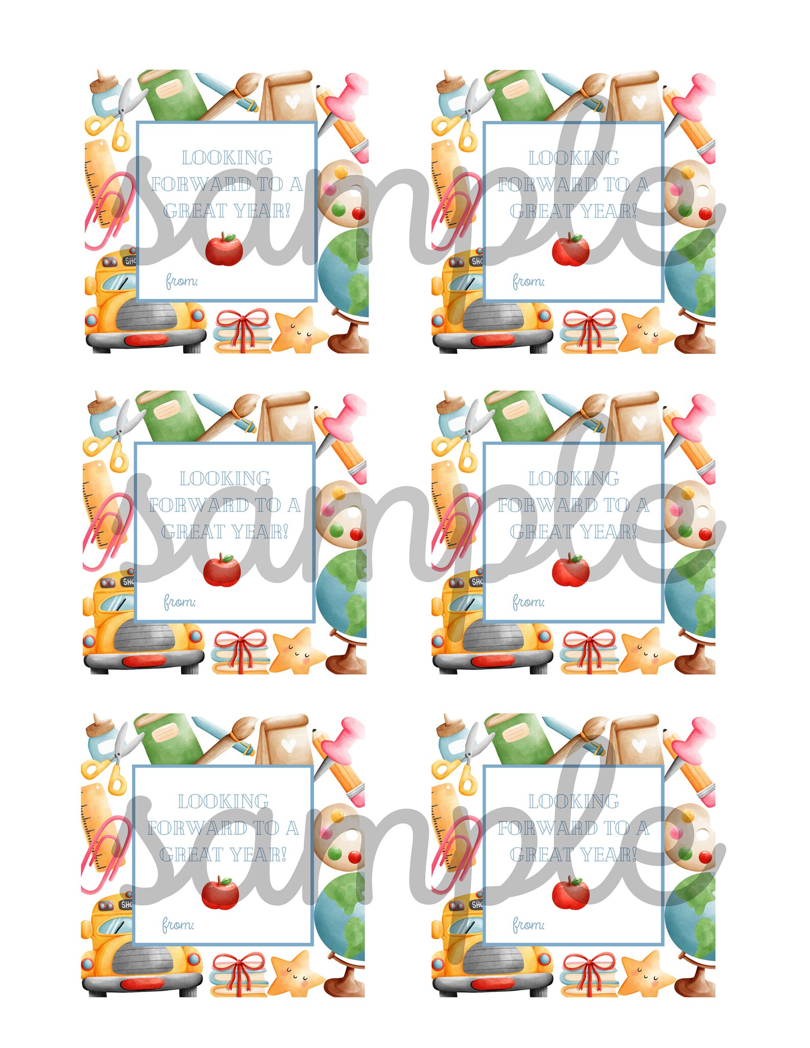 Printable Back to School Gift Tag/ Meet the Teacher Gift/ - Etsy