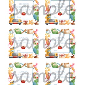 Printable Back to School Gift Tag/ Meet the Teacher Gift/ Teacher Gift ...