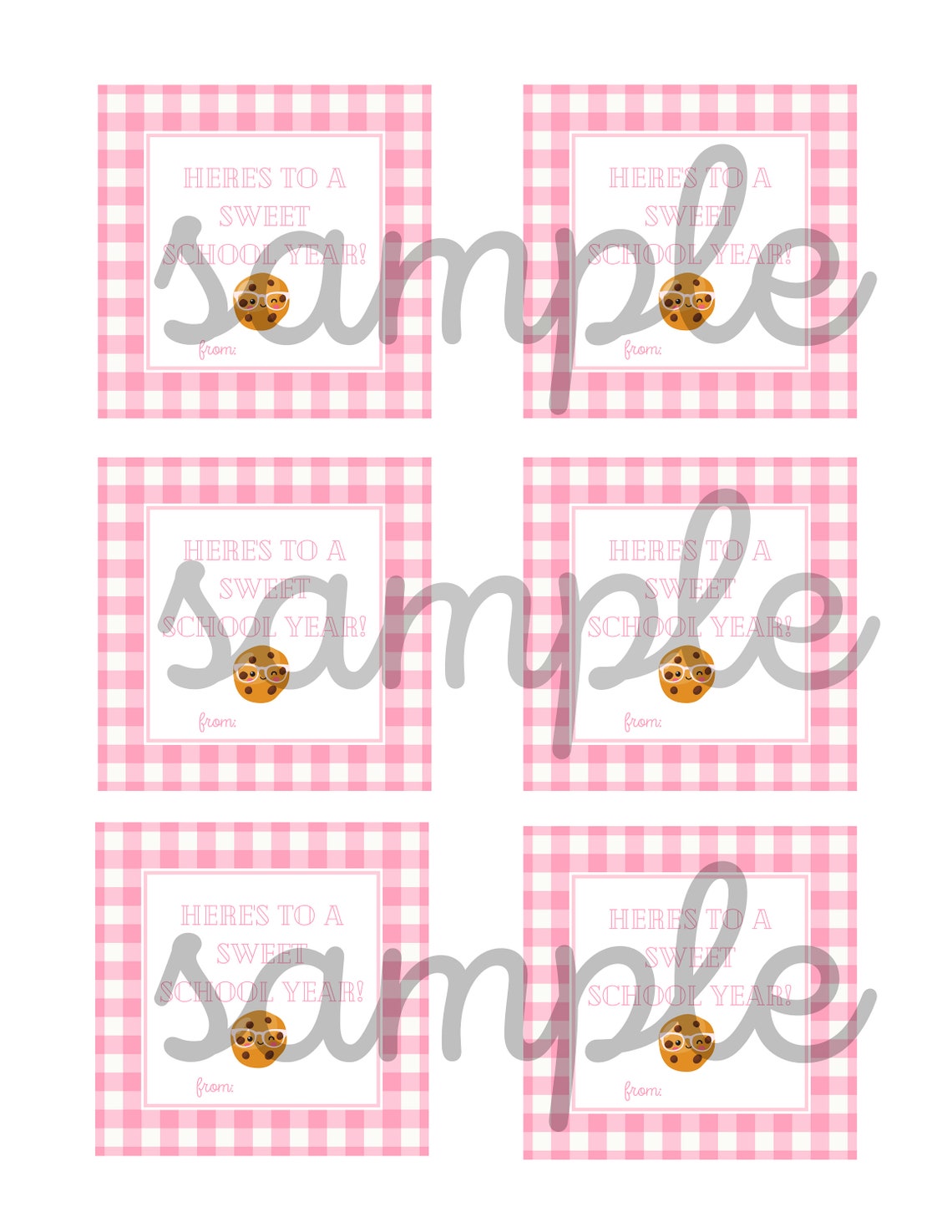 Printable Back to School Gift Tag/ Treat Tag/ Crumbl Cookie Teacher ...