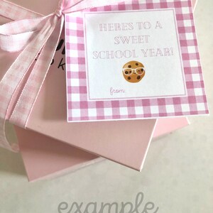 Printable Back to School Gift Tag/ Treat Tag/ Crumbl Cookie Teacher ...