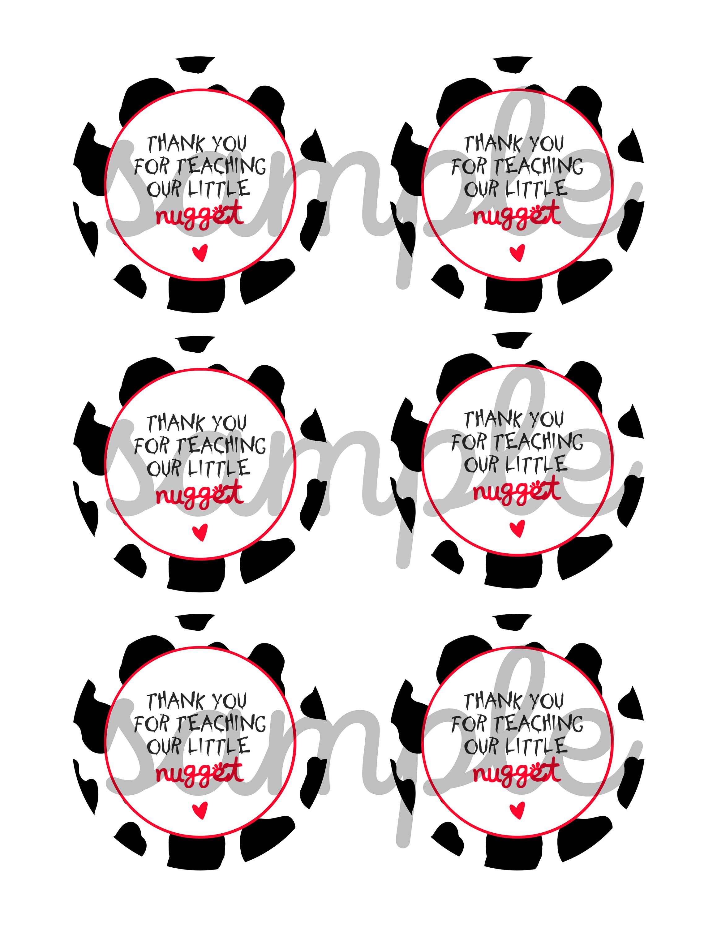 Chick-fil-a Teacher Appreciation Gift Tag (digital Download) - Etsy