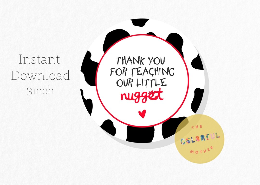 Chick-fil-a Teacher Appreciation Gift Tag (digital Download) - Etsy