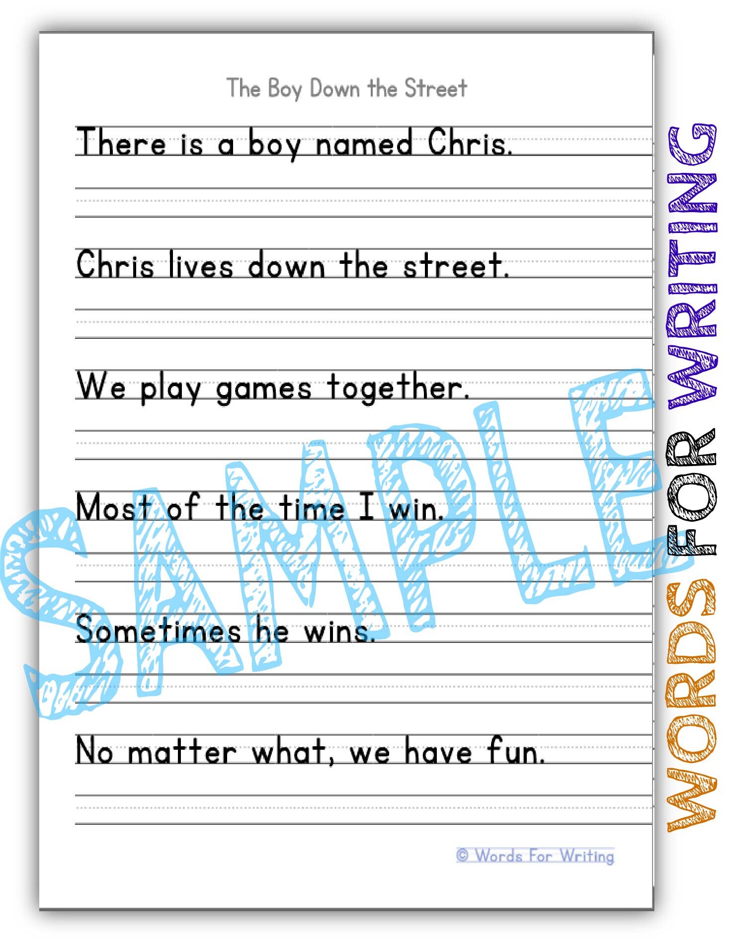 20 Pages of ELA Themed Writing Sentences - Etsy