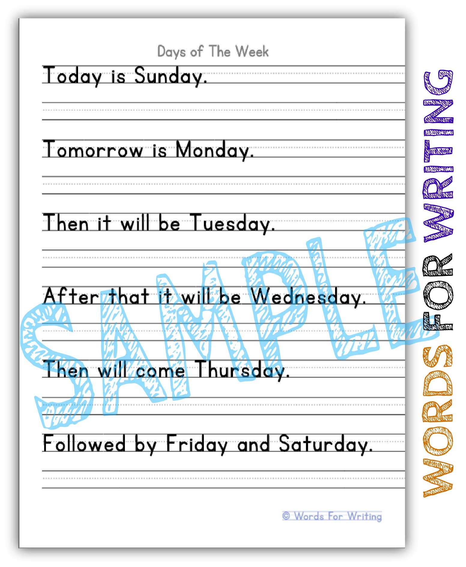 20 Pages of ELA Themed Writing Sentences - Etsy