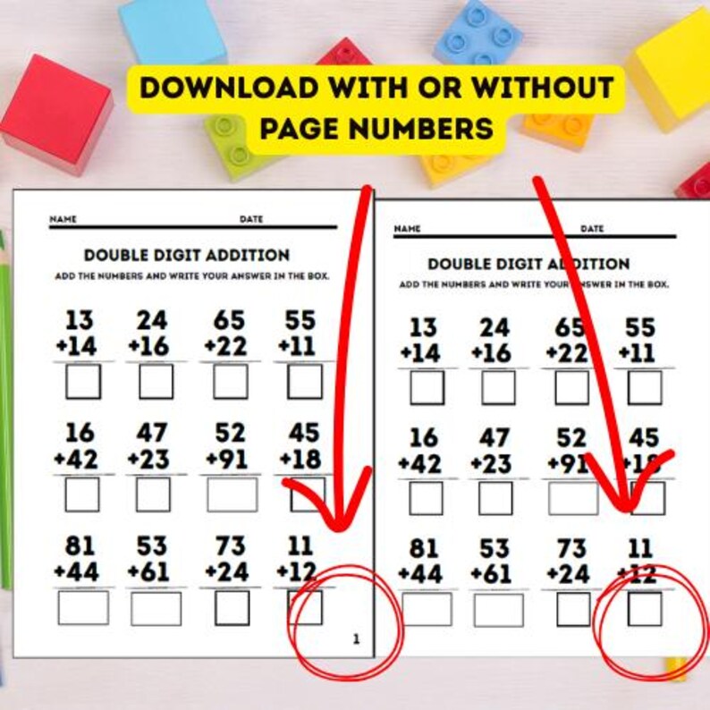 Double Digit Addition Worksheets PDF | 2-digit Math Practice ...