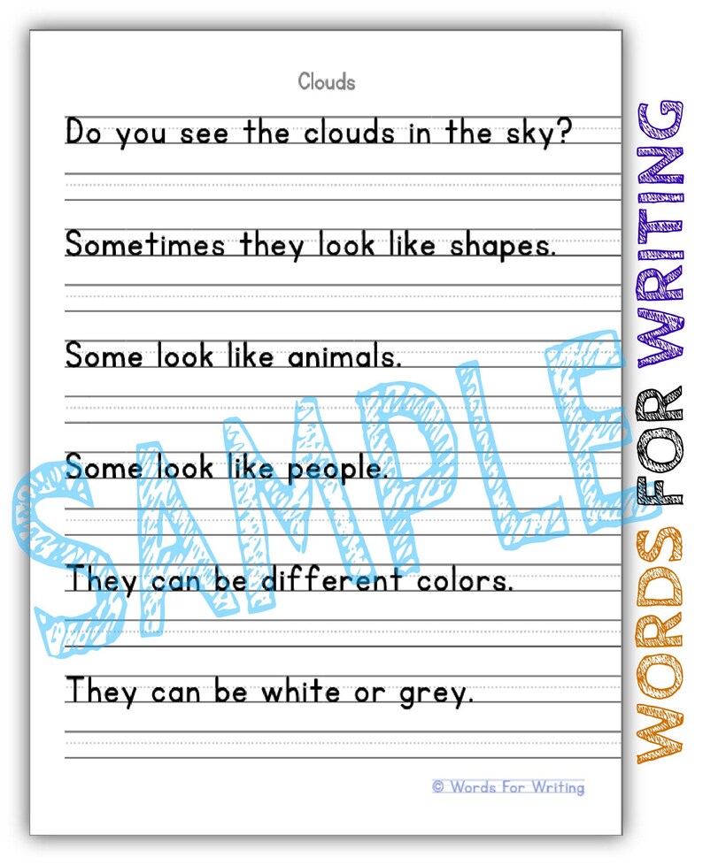 20 Pages of ELA Themed Writing Sentences - Etsy