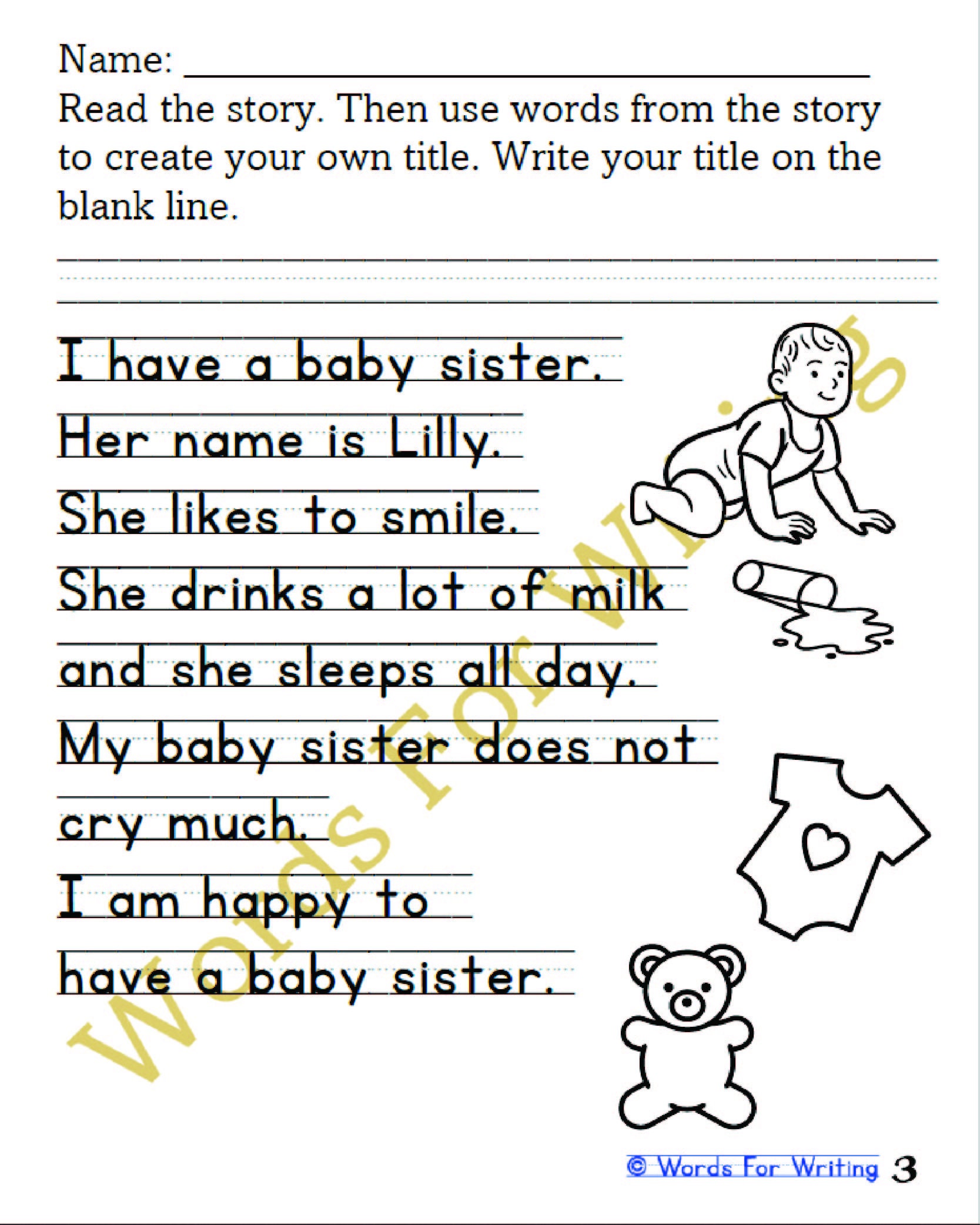 1st Grade Reading Stories PDF: 10-page Printable Workbook - Title ...