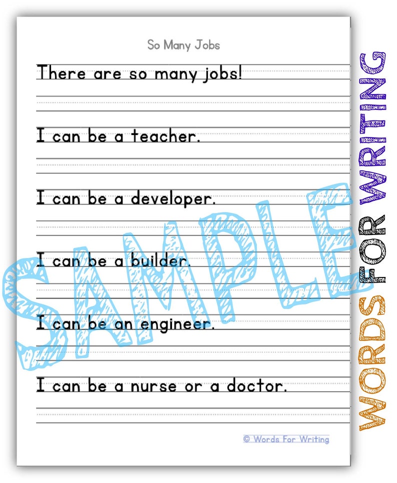 20 Pages of ELA Themed Writing Sentences - Etsy