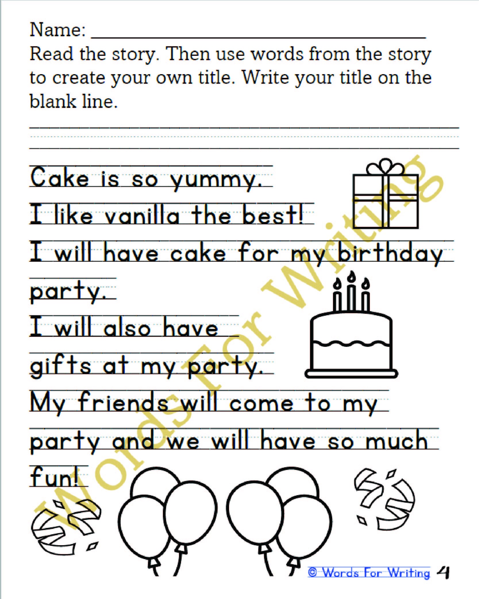 1st Grade Reading Stories PDF: 10-page Printable Workbook - Title ...