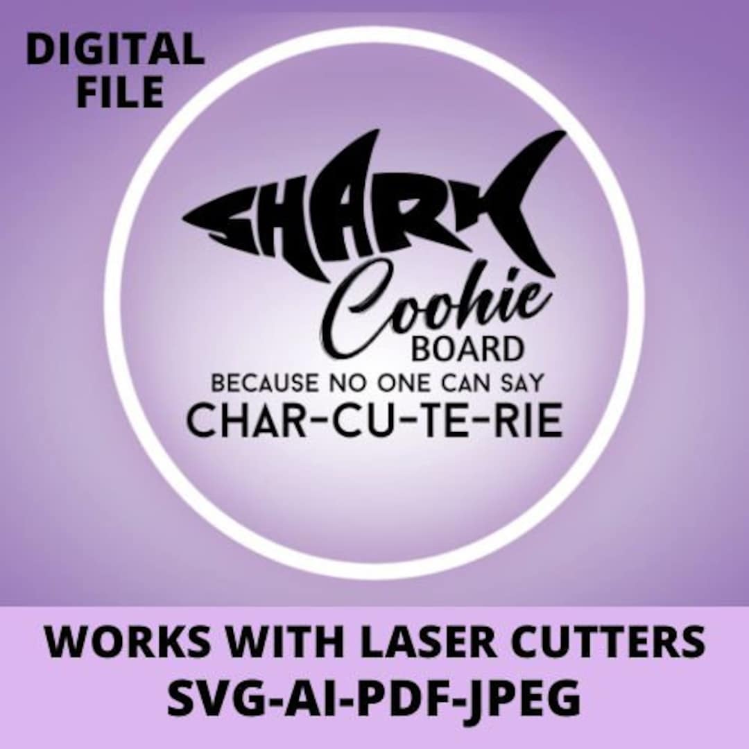 Charcuterie - Shark Coochie Board Laser Cutter Digital File - Etsy