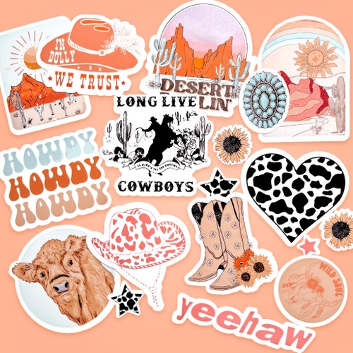 Build Your Own Western Sticker Pack Country Sticker Pack - Etsy