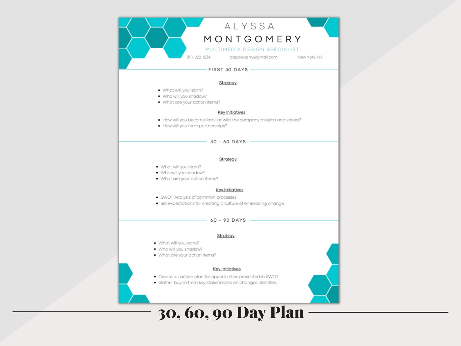 Creative Resume Template, ATS Friendly, Includes Cover Letter ...