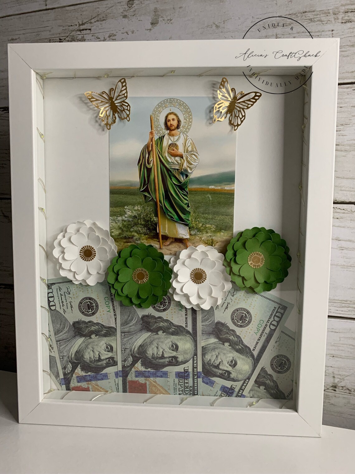 San Judas Tadeo Shadow Box Shadow Box With Lights Cuadro De - Etsy