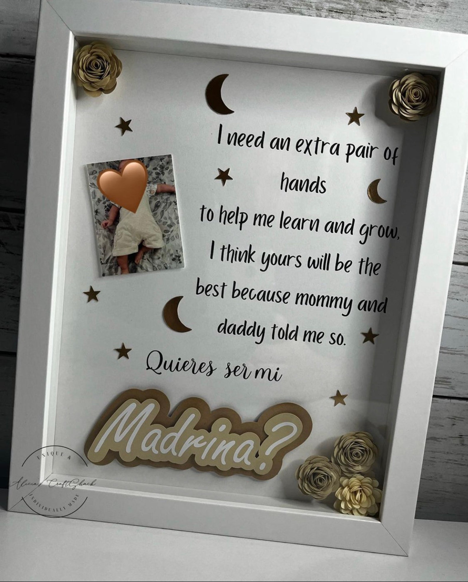 Godparent Proposal Shadow Box Godparent Proposal Godmother - Etsy