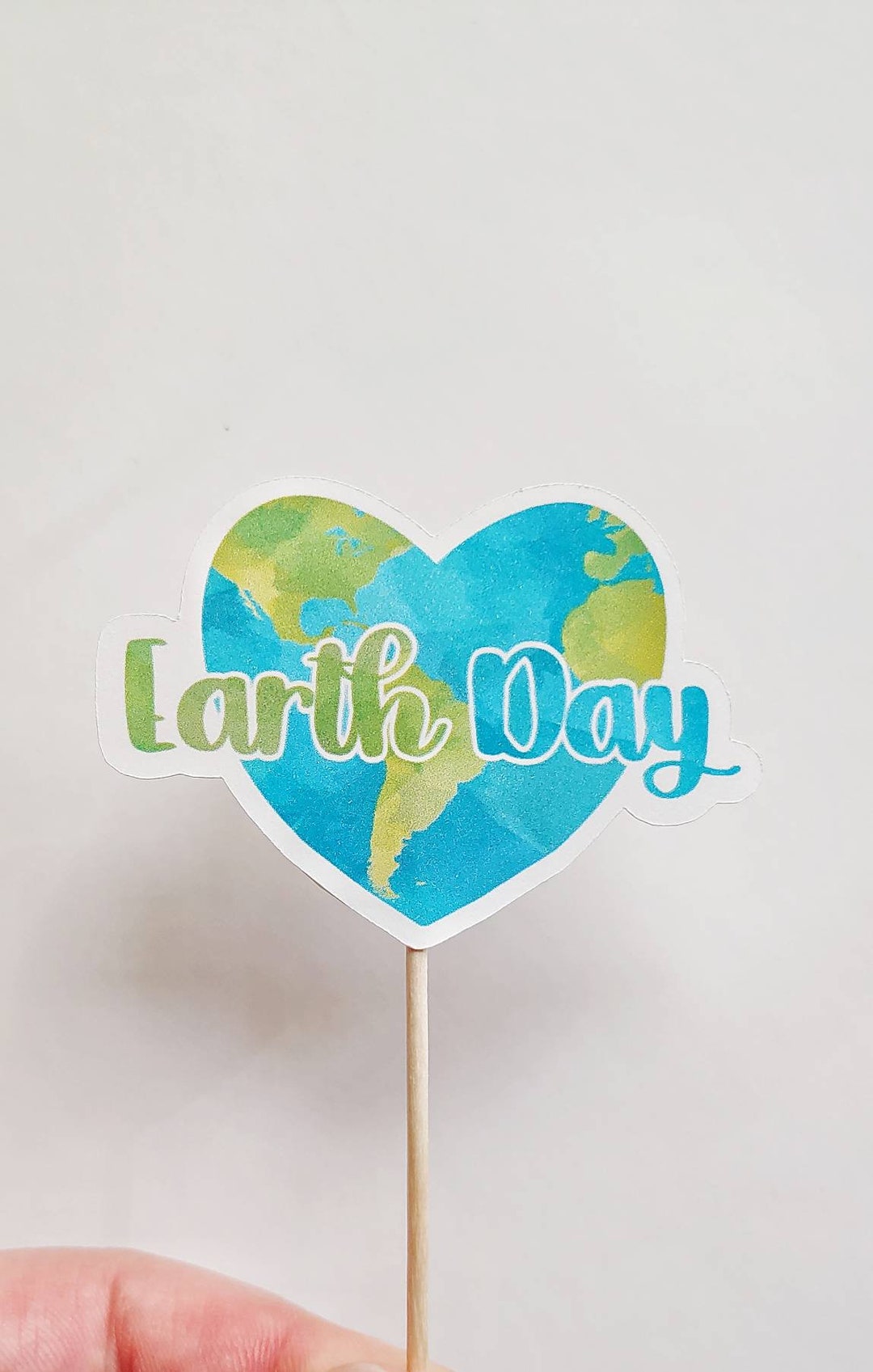 Earth Day Cupcake Toppers, Earth Day Party, Party Favors for Earth Day ...