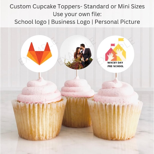 Logo Cupcake Toppers - Etsy