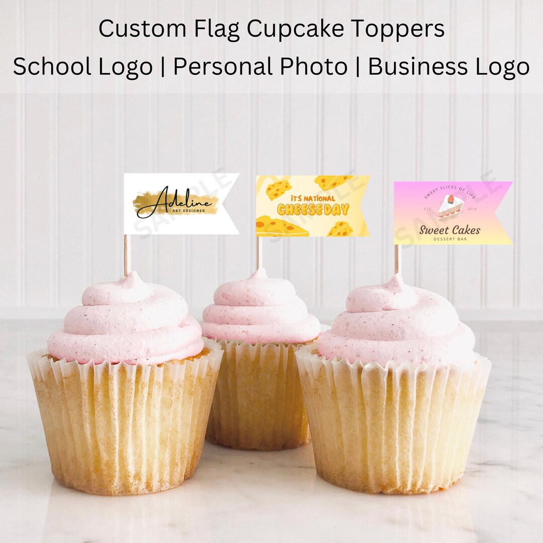 Custom Cupcake Toppers, Custom Appetizer Picks, Food Menu Picks ...